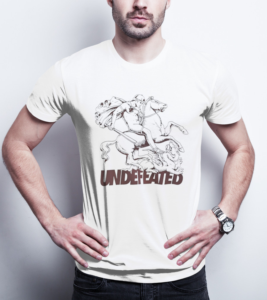 Undefeated Riding Wild Equestrian Knight Illustration 2026 T-Shirt