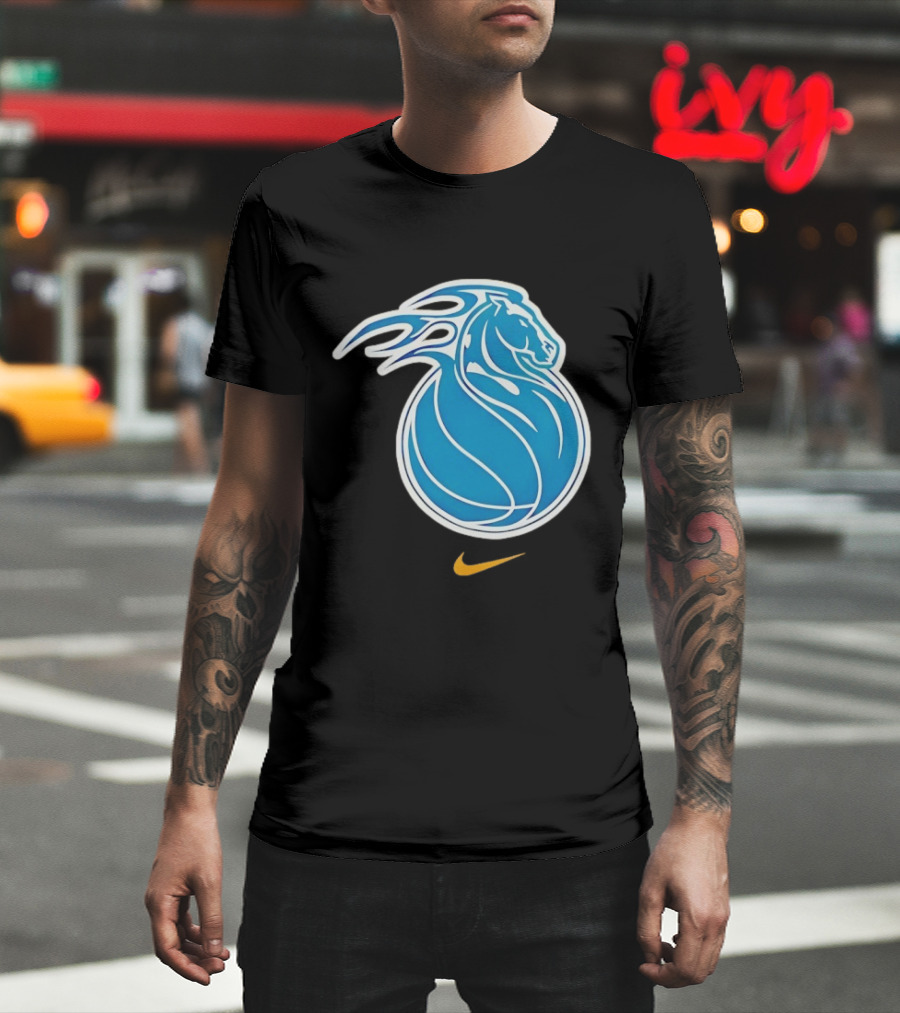 Detroit Pistons City Edition 2025 26 Nike Basketball Horse Concept T-Shirt