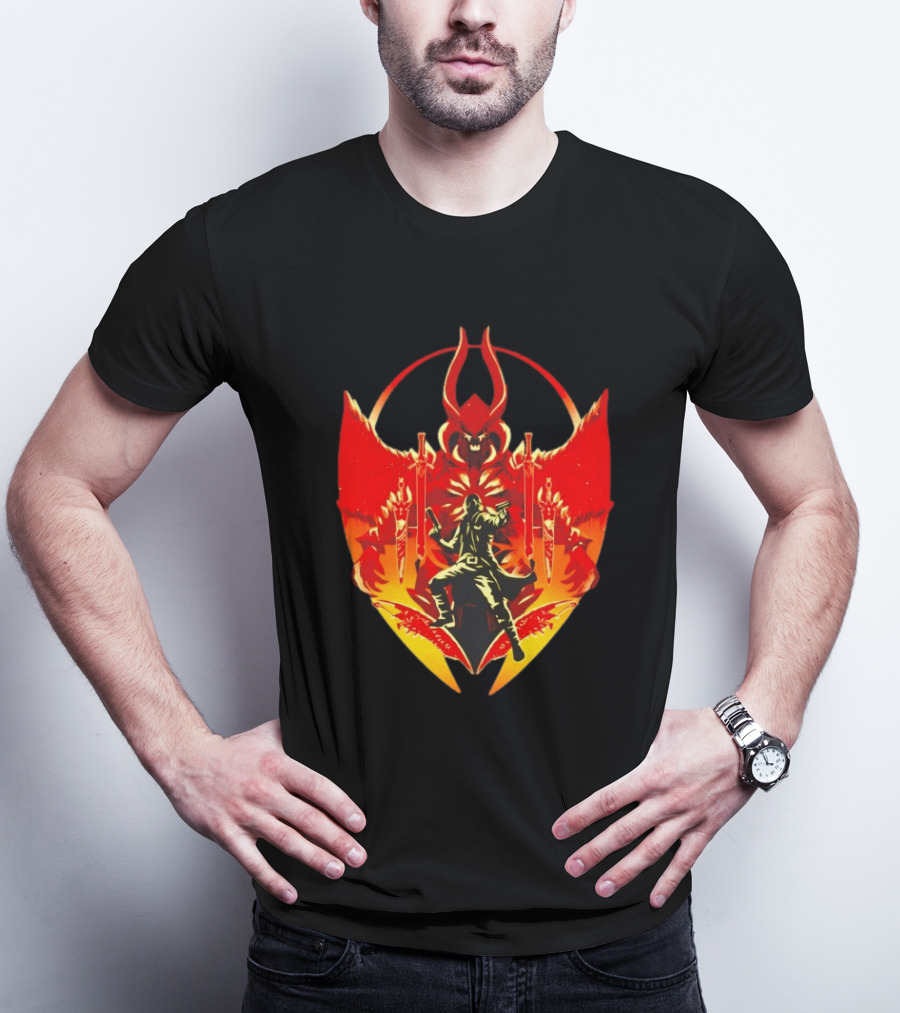Devil May Cry Dante Fiery Demon Crest Iconography T-Shirt