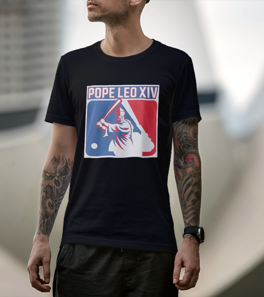 Pope Leo XIV Baseball Catholic MLB T-Shirt