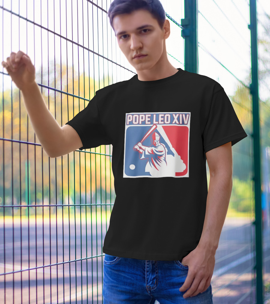 Pope Leo XIV Baseball Catholic MLB T-Shirt