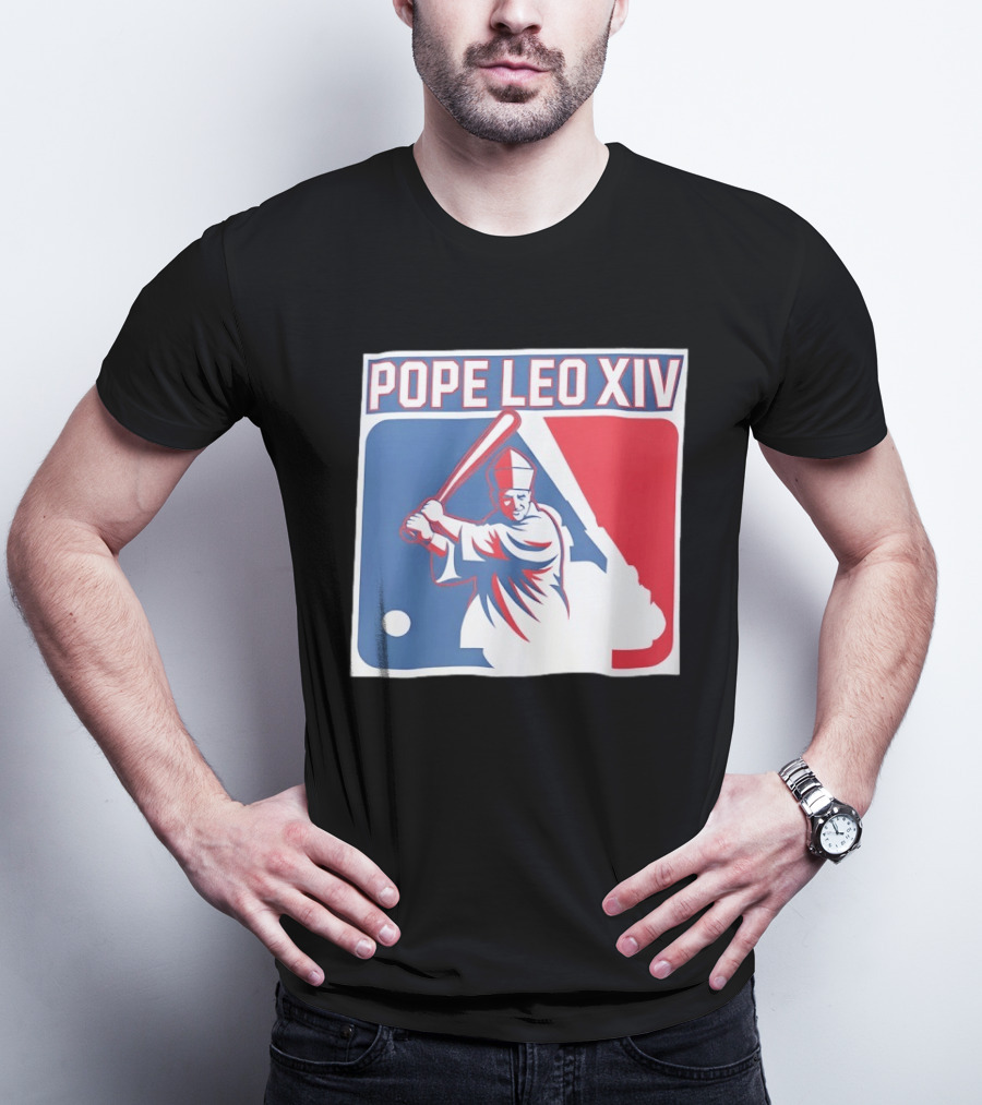 Pope Leo XIV Baseball Catholic MLB T-Shirt