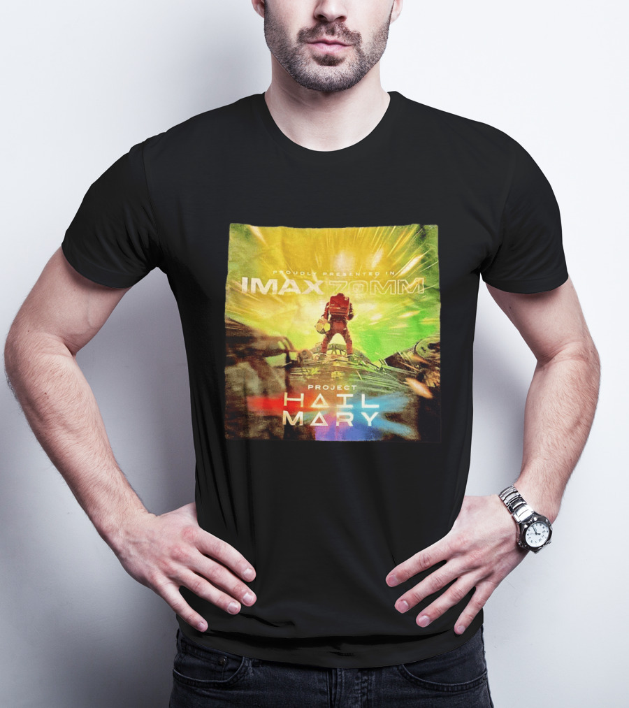 Proudly Presented Imax Zomm Project Hail Mary Space Adventure T-Shirt