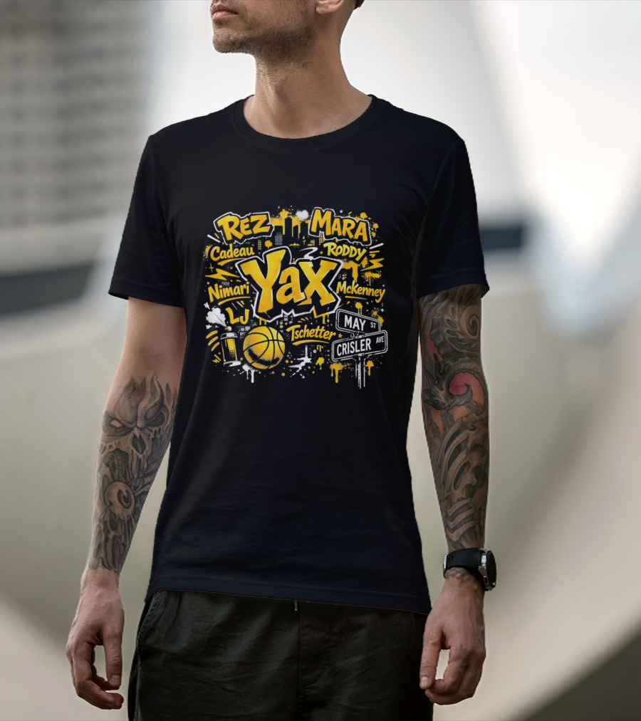 Rez Mara Cadeau Roddy Yax Nimari McKenney LJ Tschetter Basketball May Crisler T-Shirt