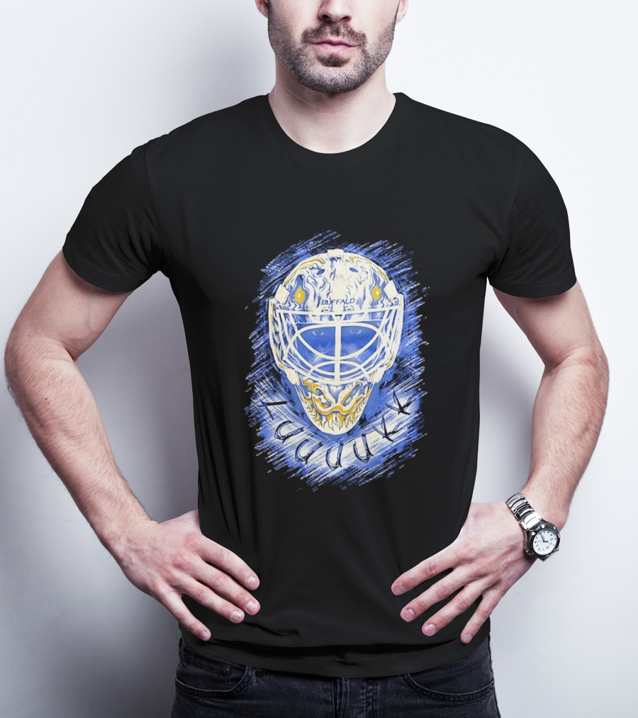Ukko Pekka Luukkonen Buffalo Sabres Helmet Luuuukk Hockey T-Shirt