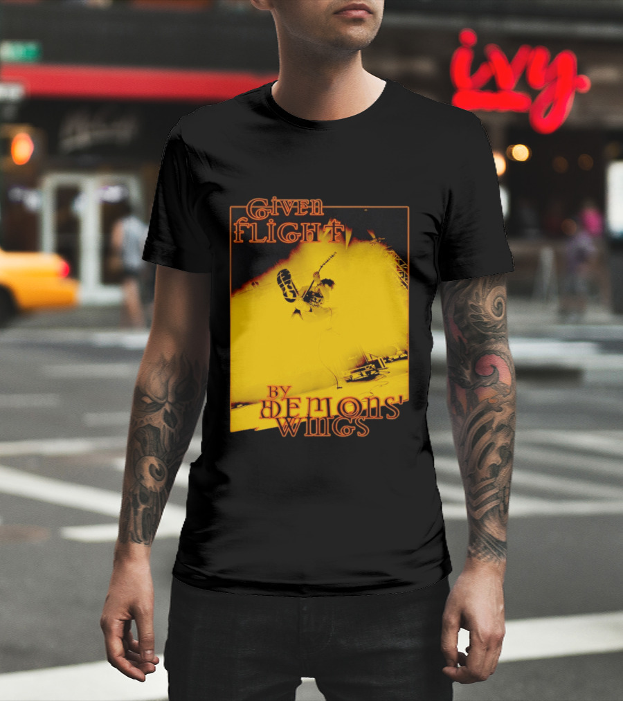 Given Flight By Demons' Wings Guitarist Jumping With Electric Energy T-Shirt