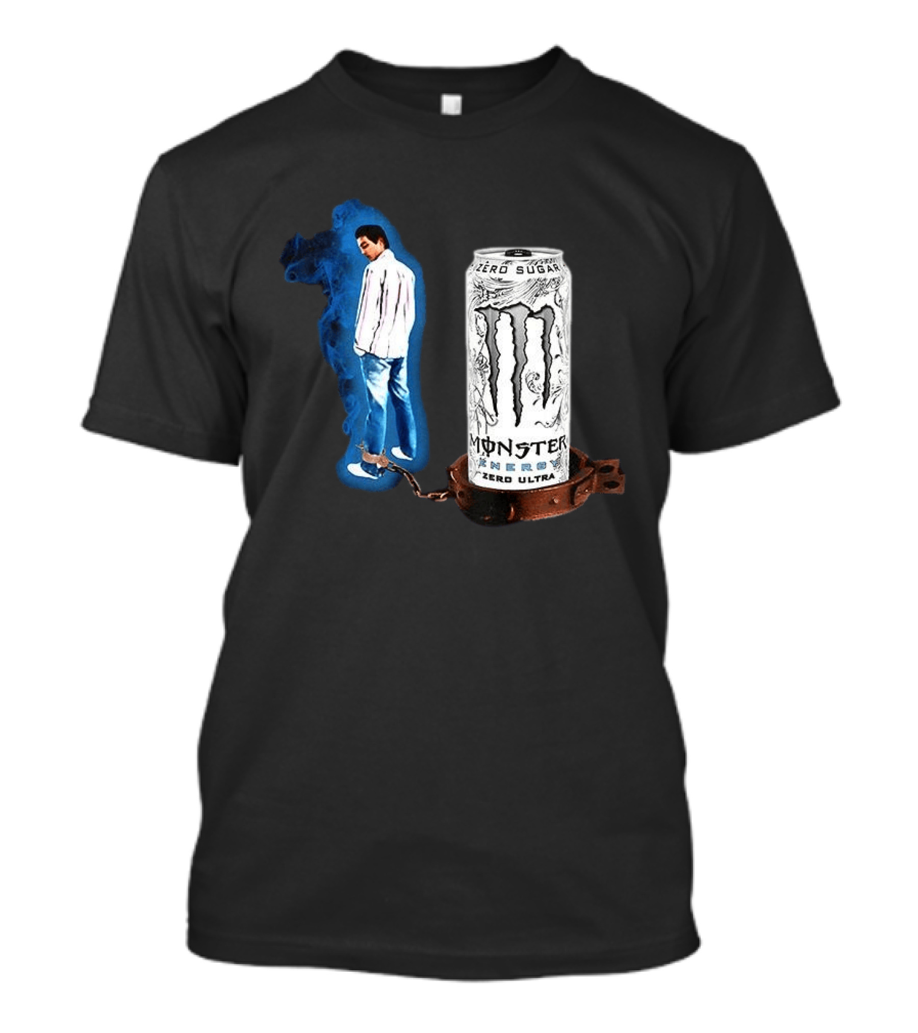 Monster Energy Zero Ultra Gekettet Meme T-Shirt