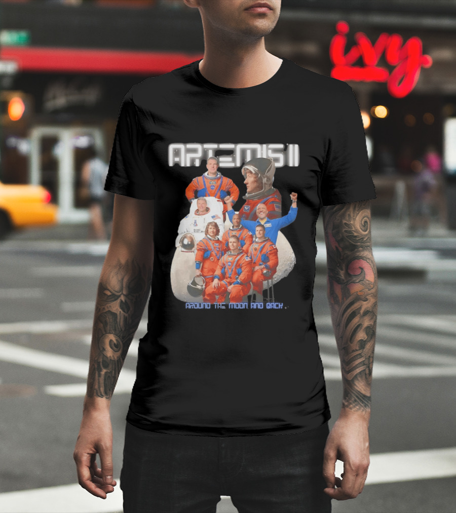 Artemis II Crew Around The Moon Mission T-Shirt