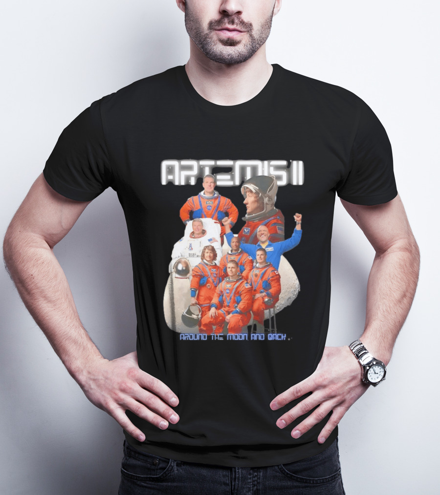 Artemis II Crew Around The Moon Mission T-Shirt