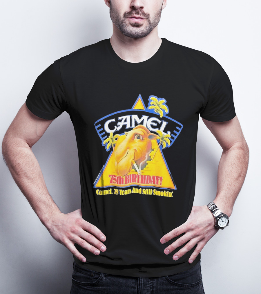Camel 75th Birthday 75 Years And Still Smokin T-Shirt