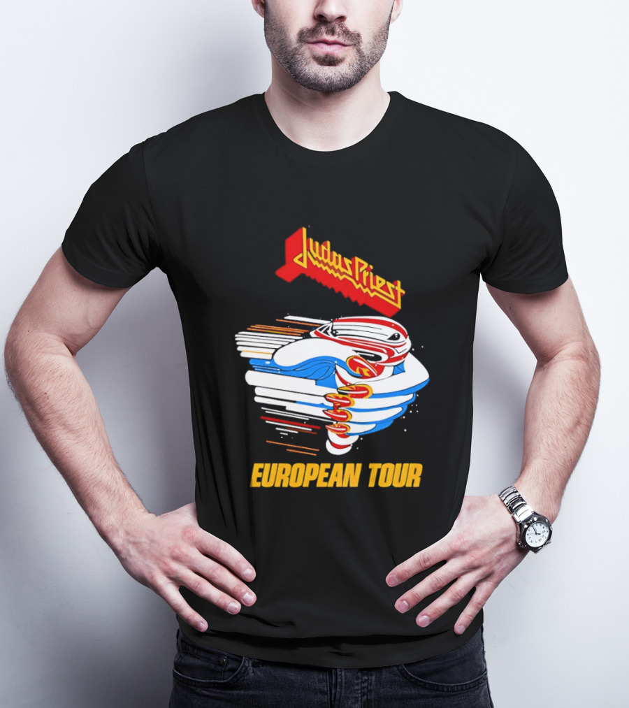 Judas Priest Turbo 40th Anniversary European Tour 1986 T-Shirt