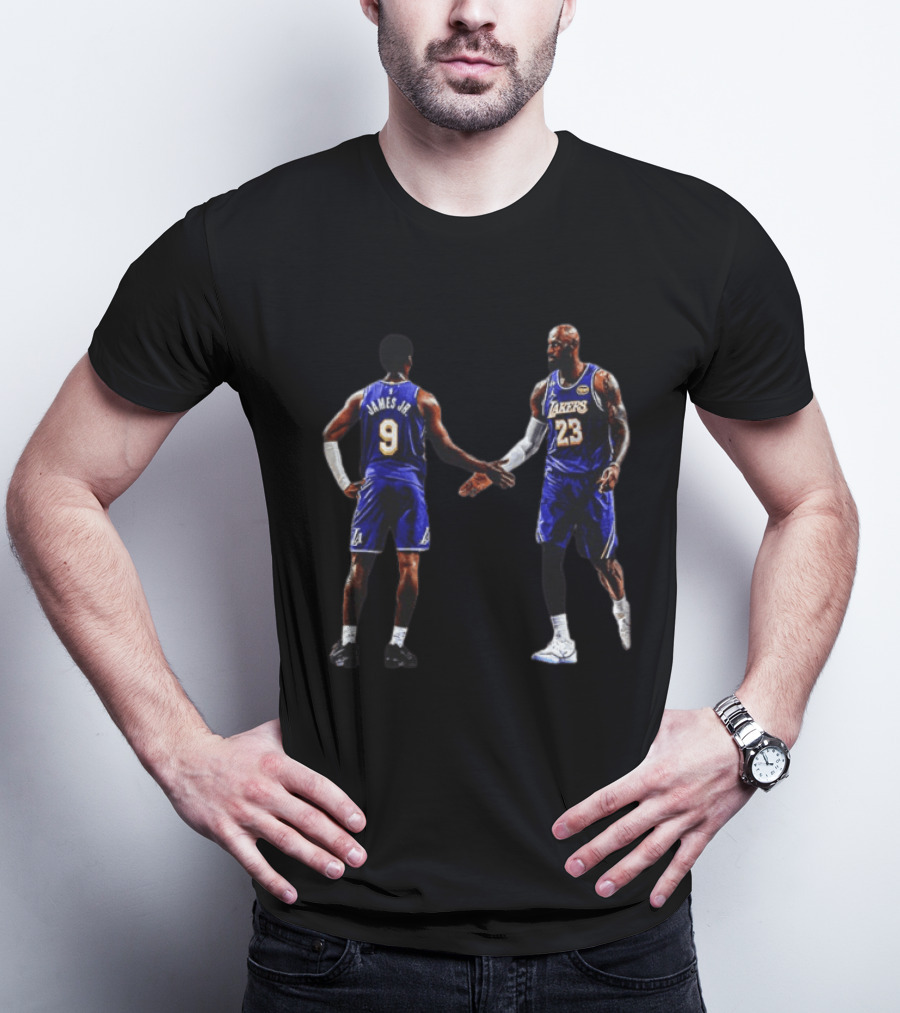 Bronny James LeBron James Los Angeles Lakers Bloodline NBA Basketball T-Shirt
