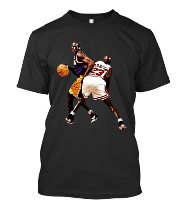 Kobe Bryant Michael Jordan NBA Legends Lakers Bulls Basketball Stars T-Shirt