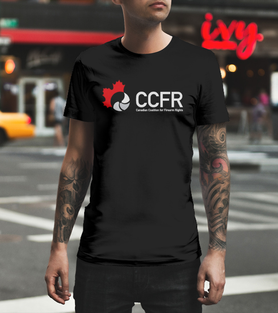 Canadian Coalition For Firearm Rights CCFR Maple Leaf T-Shirt