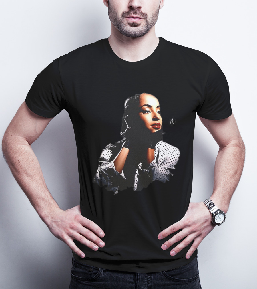 Sade 93 Summer Tour Vintage Style Black And White Polka Dot Fashion T-Shirt