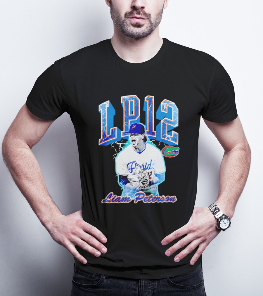 Liam Peterson LP12 Florida Gators Baseball Player T-Shirt