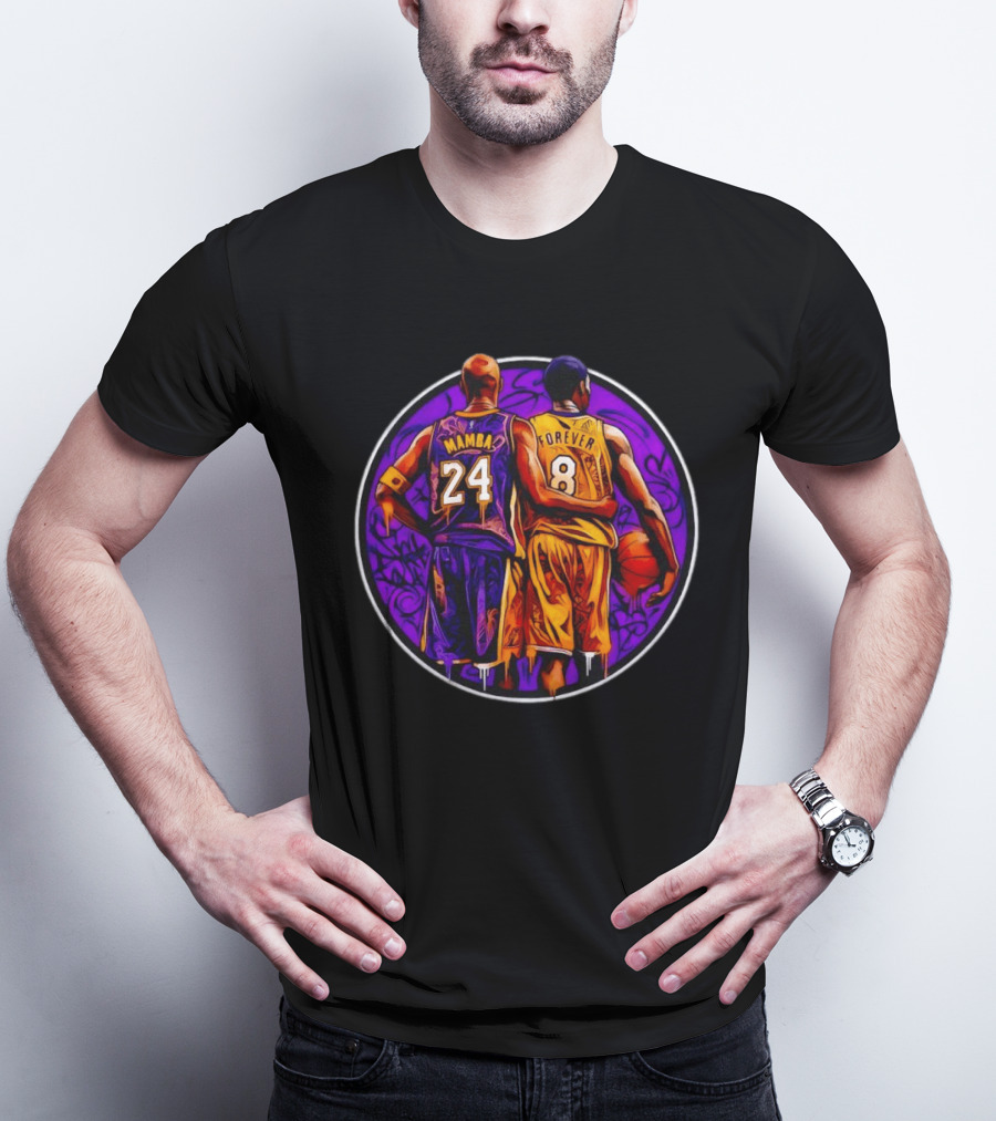 Mamba Forever Kobe Bryant 24 8 Los Angeles Lakers Graffiti T-Shirt