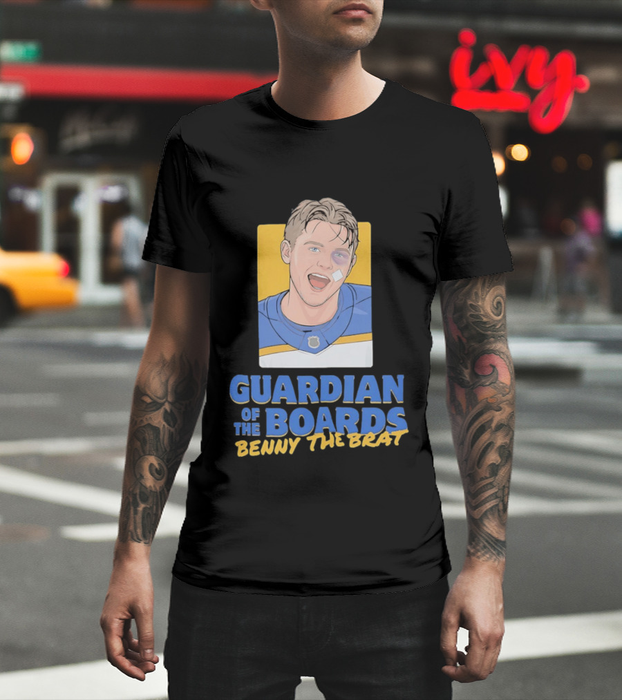 Guardian Of The Boards Benny The Brat Buffalo Sabres Hockey Player T-Shirt
