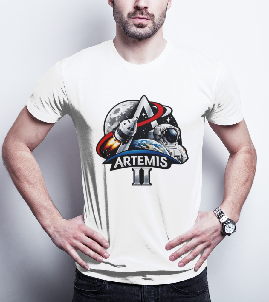 Artemis II NASA Astronaut Moon Mission 2026 T-Shirt