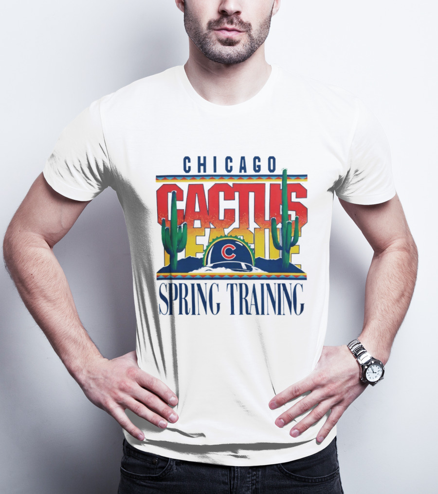 Chicago Cubs Cactus League Spring Training 2026 Helmet T-Shirt