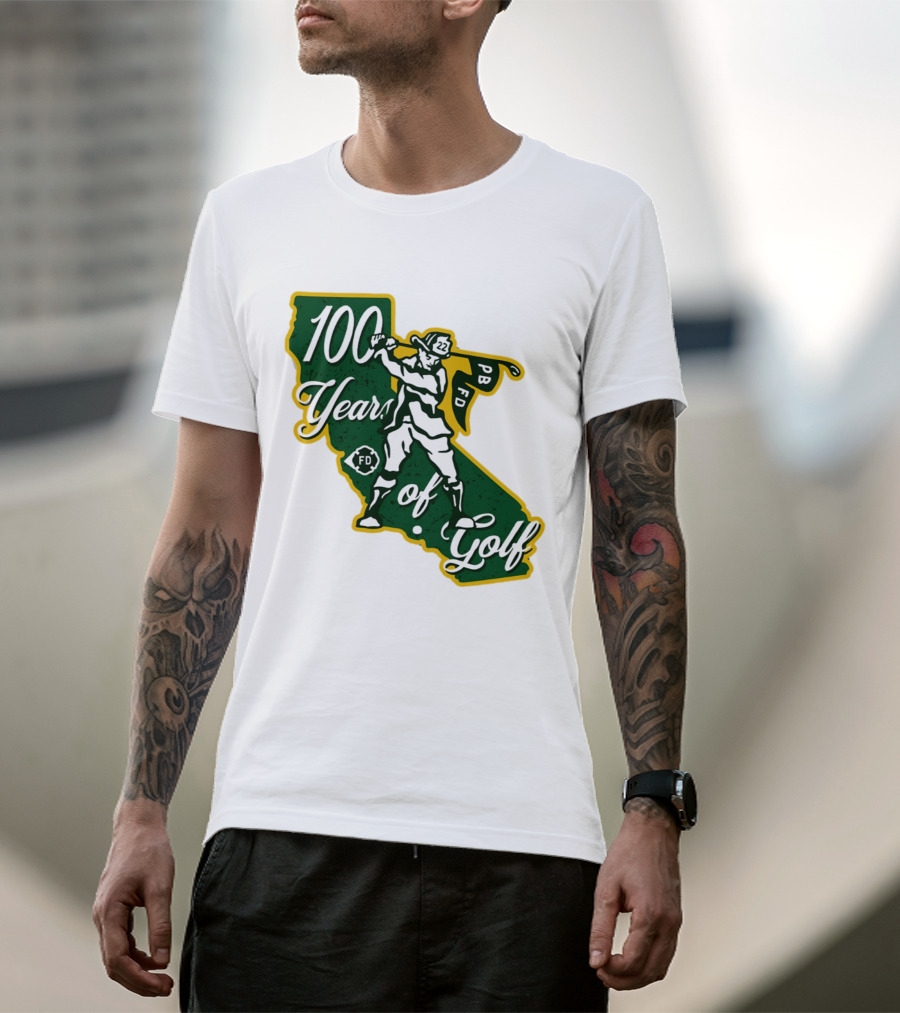 100 Years Of Golf PB FD California Golfer T-Shirt