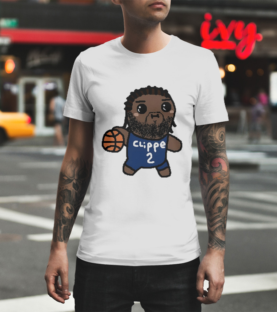 Kawaii Leonard Clipper 2 Los Angeles Cartoon Basketball T-Shirt