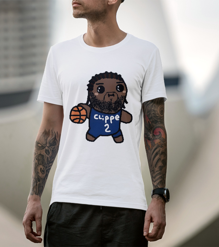 Kawaii Leonard Clipper 2 Los Angeles Cartoon Basketball T-Shirt