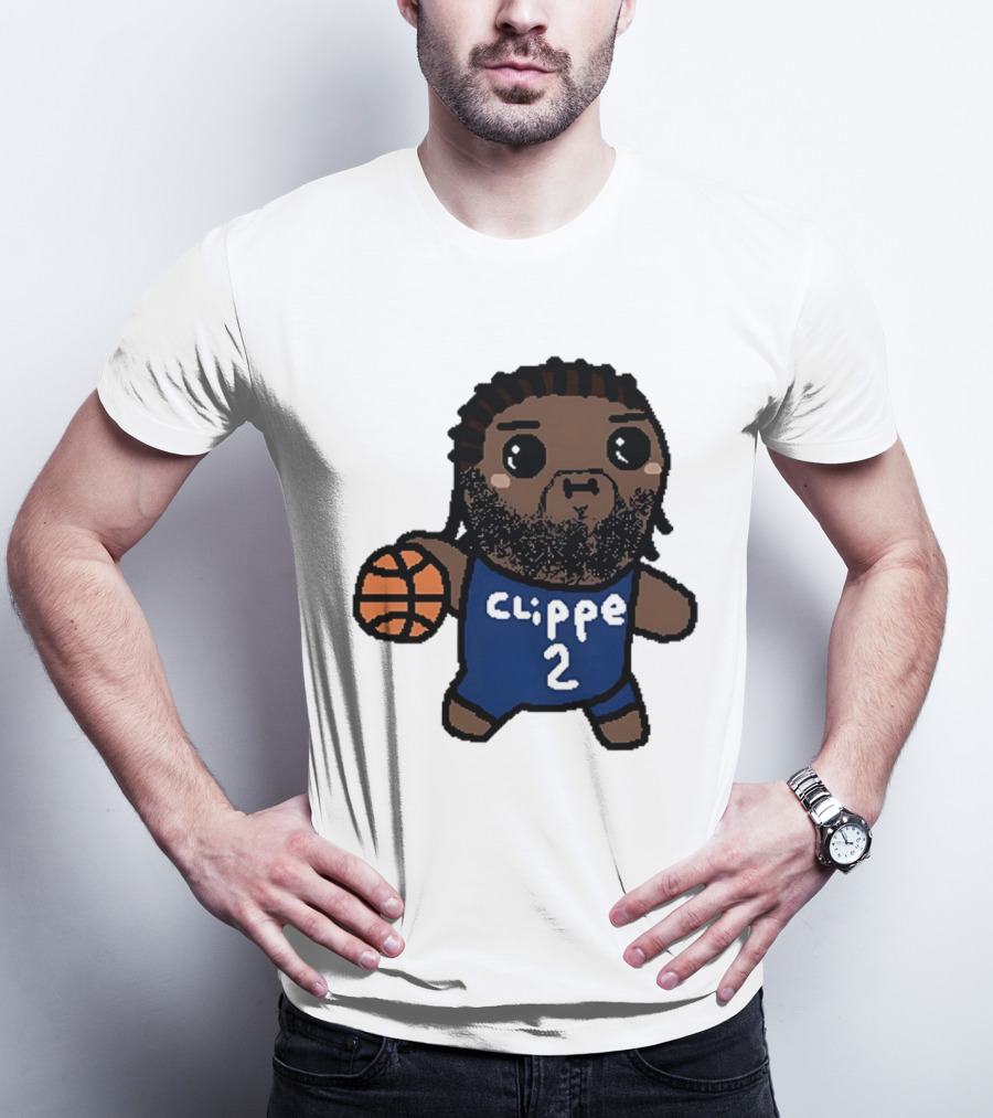 Kawaii Leonard Clipper 2 Los Angeles Cartoon Basketball T-Shirt