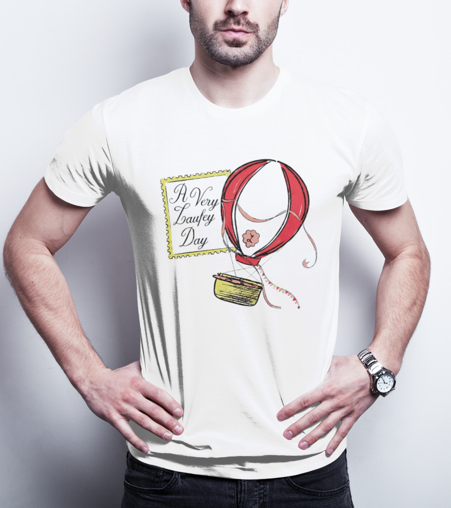 A Very Laufey Day Hot Air Balloon Art With Stamp T-Shirt