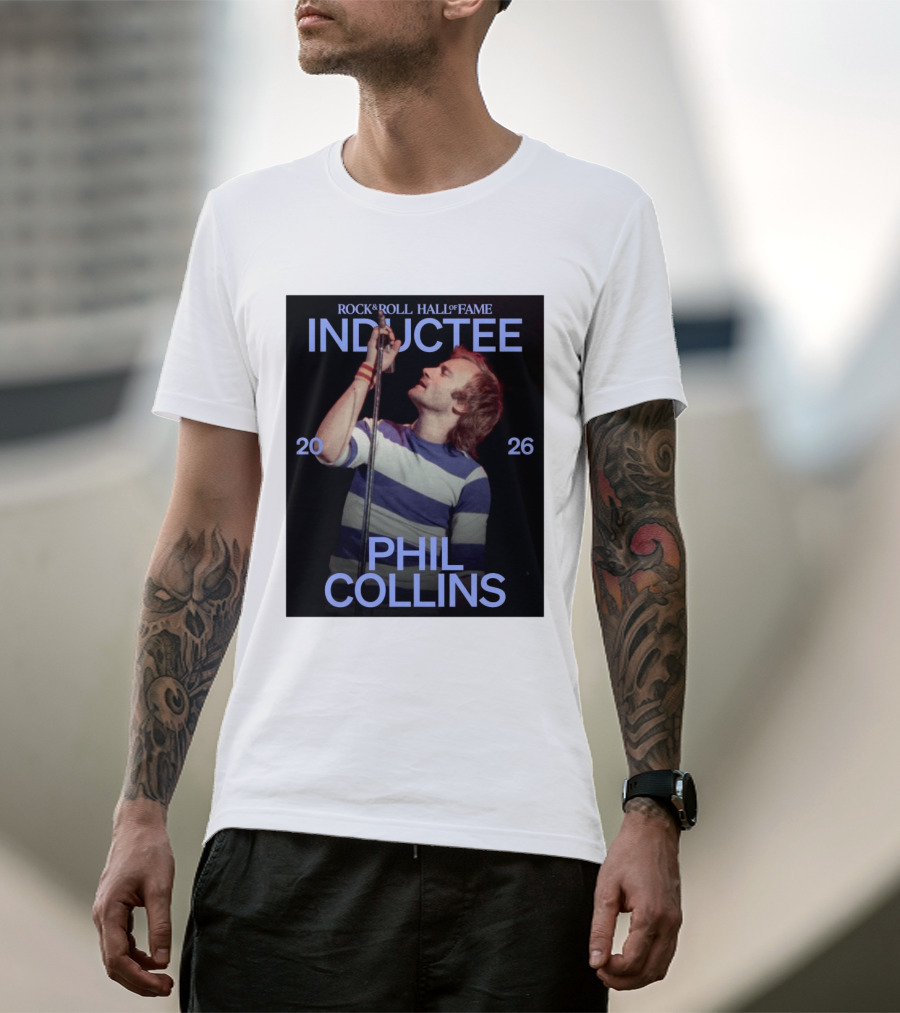 Rock Roll Hall Of Fame 2026 Inductee Phil Collins T-Shirt