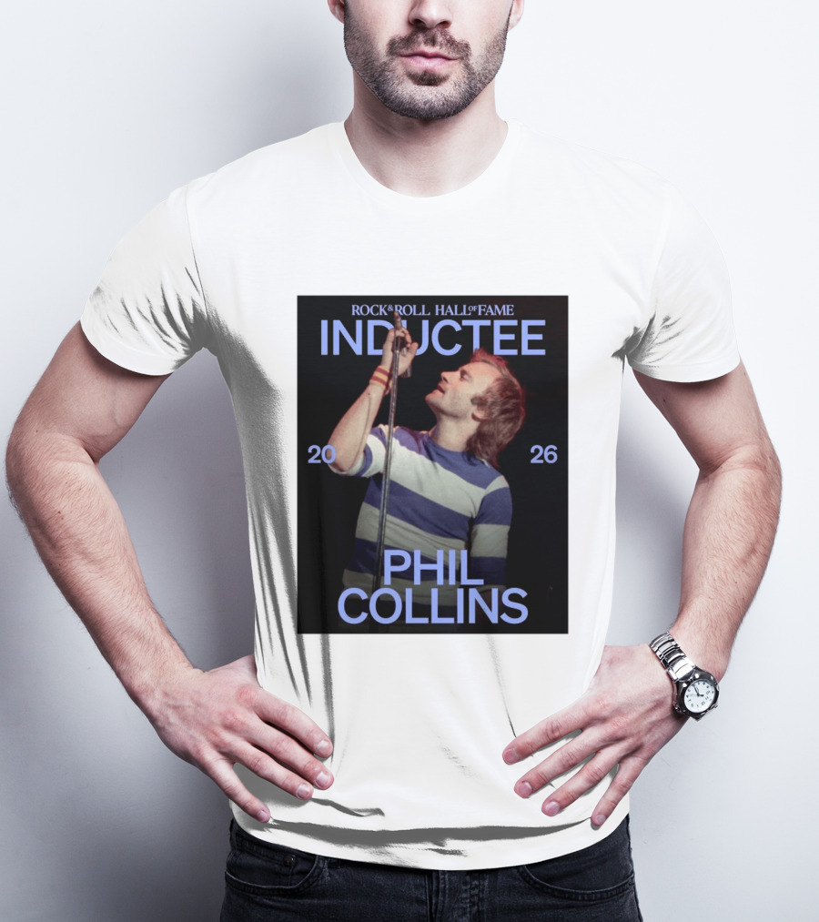 Rock Roll Hall Of Fame 2026 Inductee Phil Collins T-Shirt