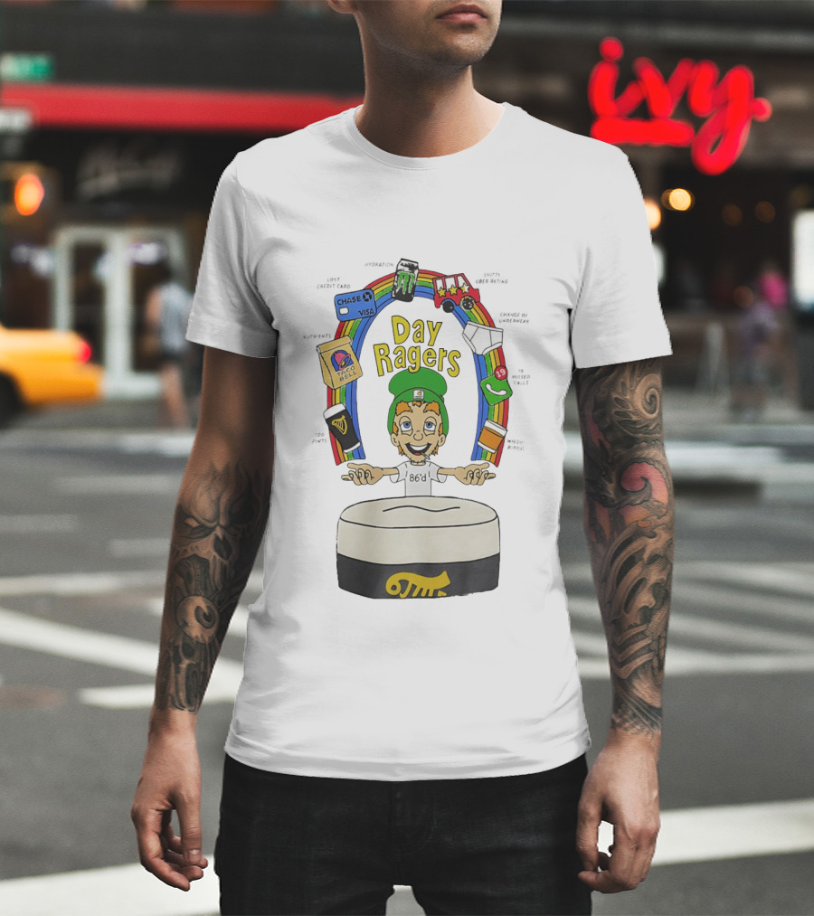 Lucky Charms Day Ragers 86'd Rainbow Guinness Taco Bell WhatsApp 19 Messages Monster Truck Chase Visa T-Shirt