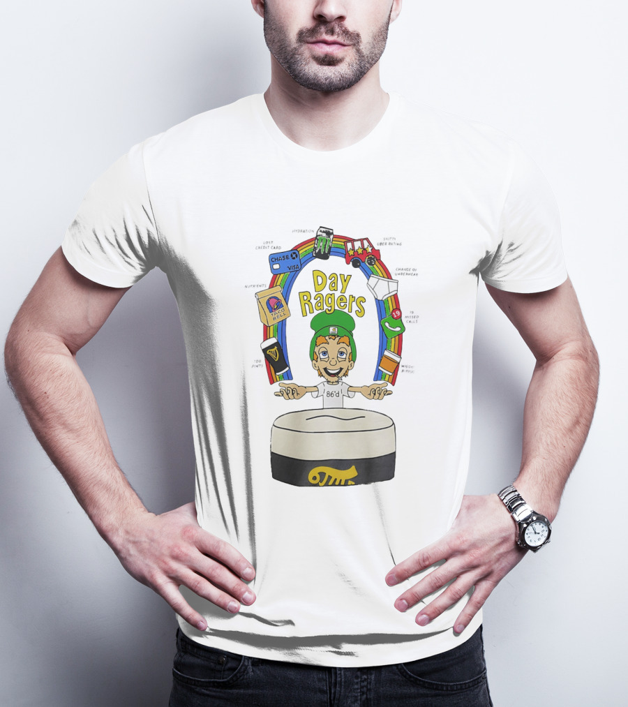 Lucky Charms Day Ragers 86'd Rainbow Guinness Taco Bell WhatsApp 19 Messages Monster Truck Chase Visa T-Shirt