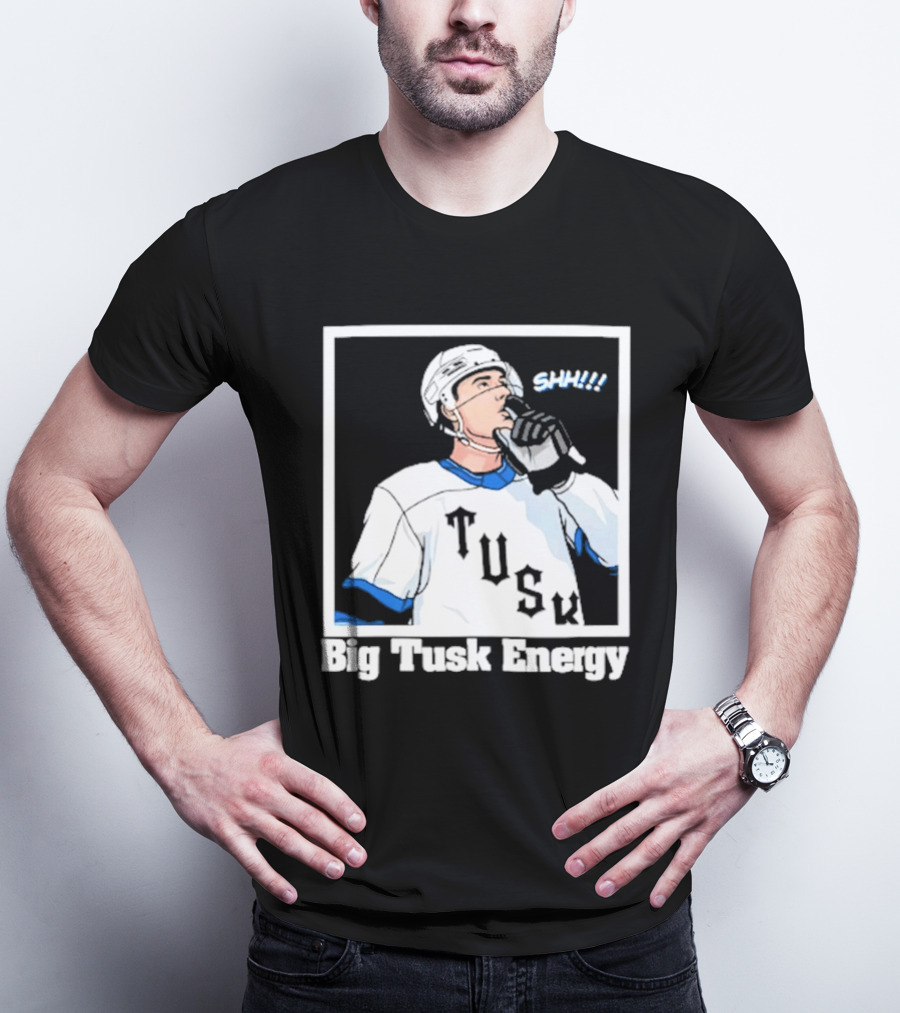 Big Tusk Energy Sip Hockey Tusk Player T-Shirt