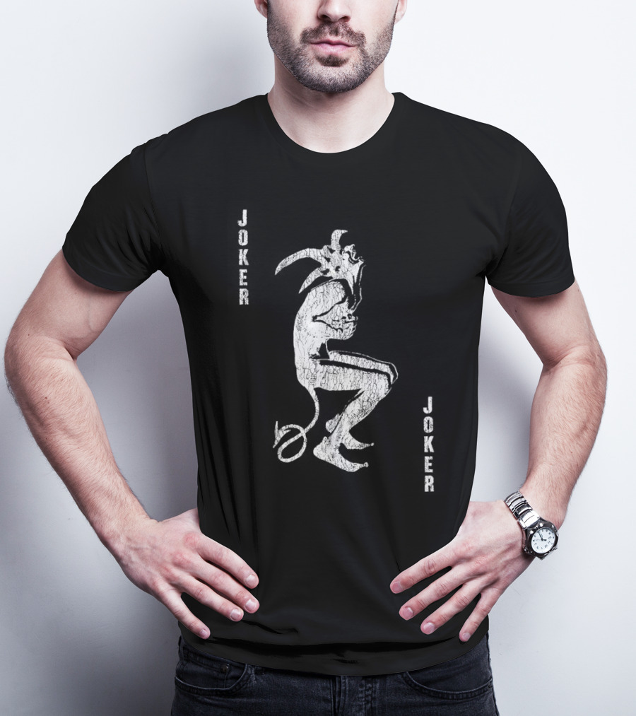 Joker Horror As Devil Cartoons Evil Clown T-Shirt