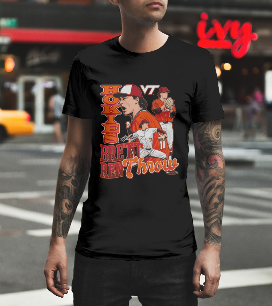Hokies Brett Renfrow VT Baseball Brett Renthrow T-Shirt