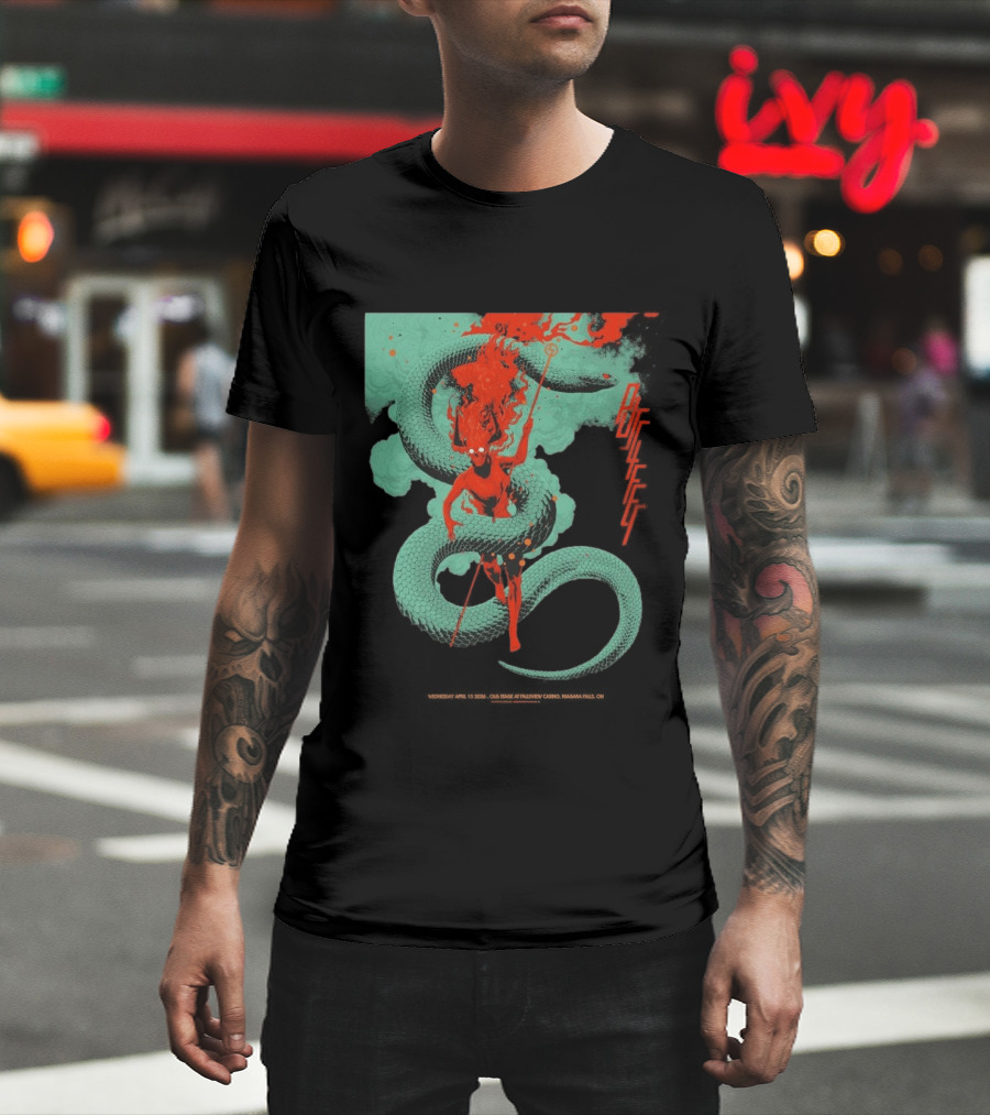 Puscifer Fall Tour 2026 The OLG Stage At Fallsview Casino Serpent Demon T-Shirt
