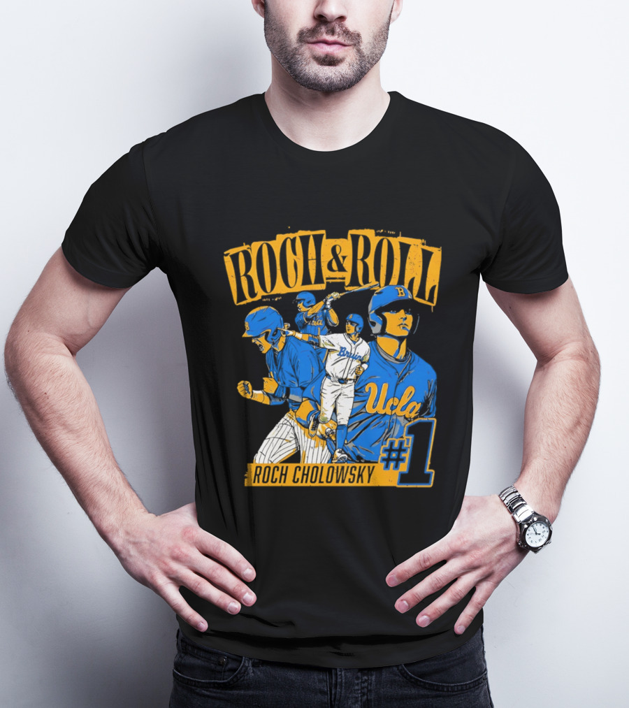 Roch Cholowsky UCLA Bruins Roch & Roll Baseball #1 T-Shirt