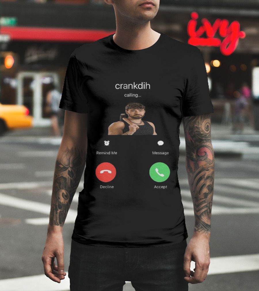 Crankdat Crankdih Calling Accept Or Decline Choice T-Shirt