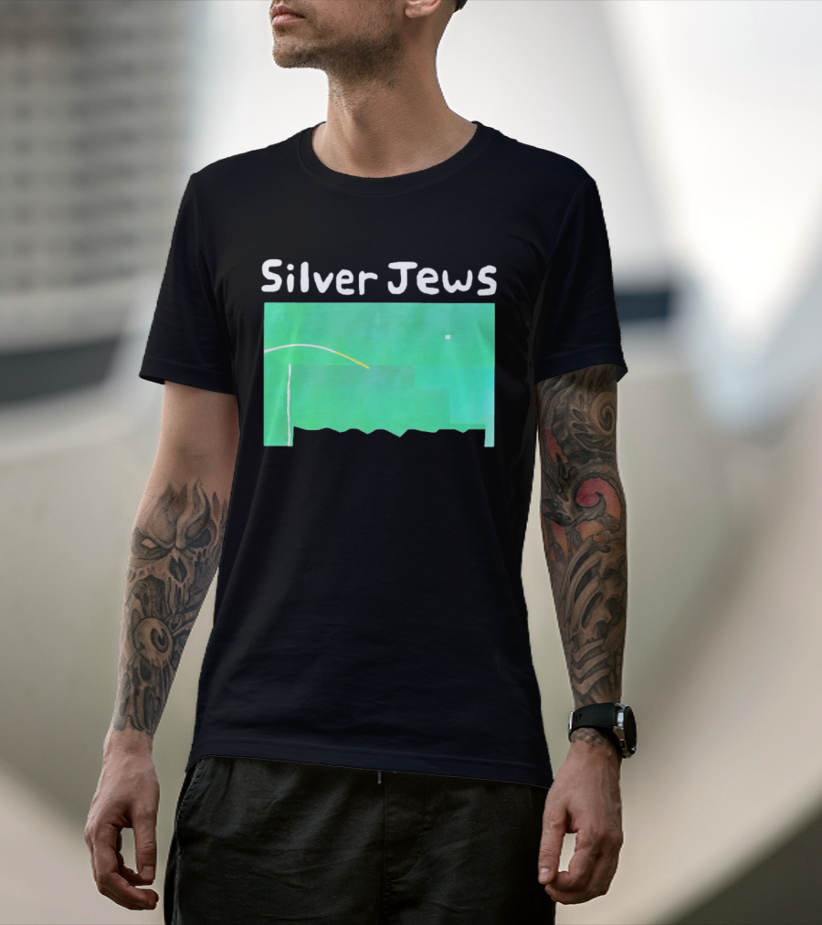 Silver Jews Green Abstract T-Shirt