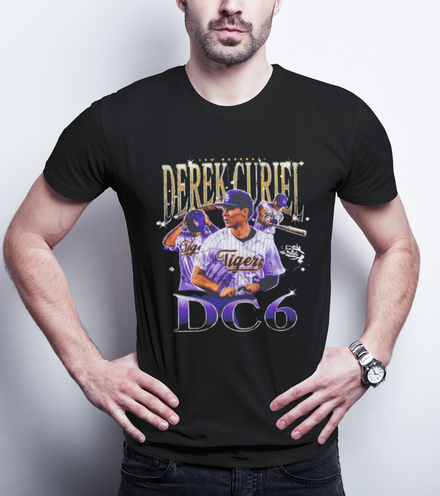 Derek Curiel LSU Baseball Tigers DC6 T-Shirt