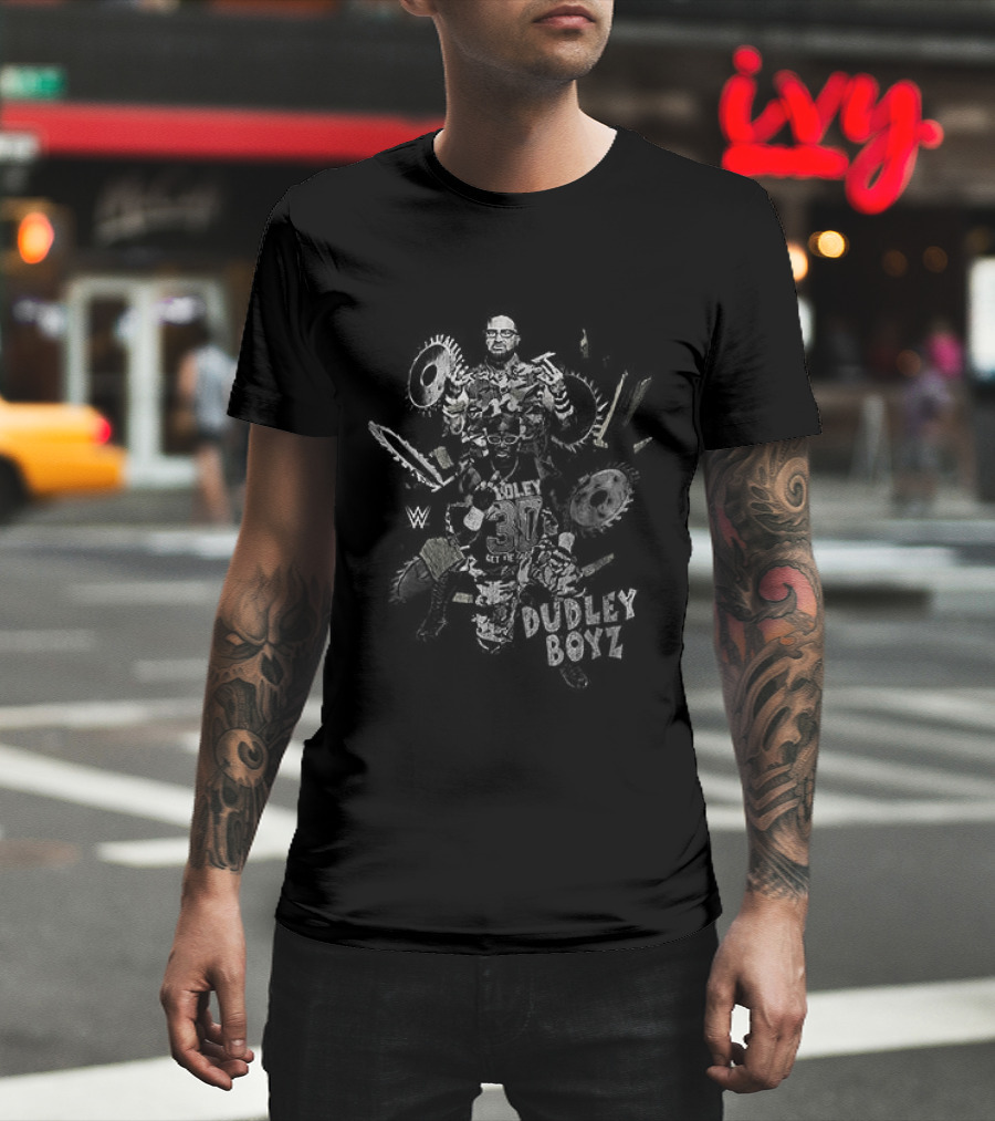 Dudley Boyz 3D WWE Get The Tables Wrestling Legend T-Shirt