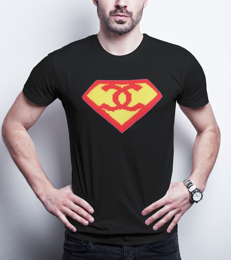 Milly Alcock Superman Yellow Red Crochet T-Shirt
