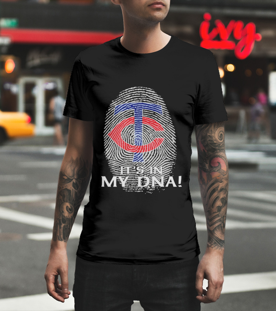 Minnesota Twins TC It's In My DNA Fingerprint T-Shirt