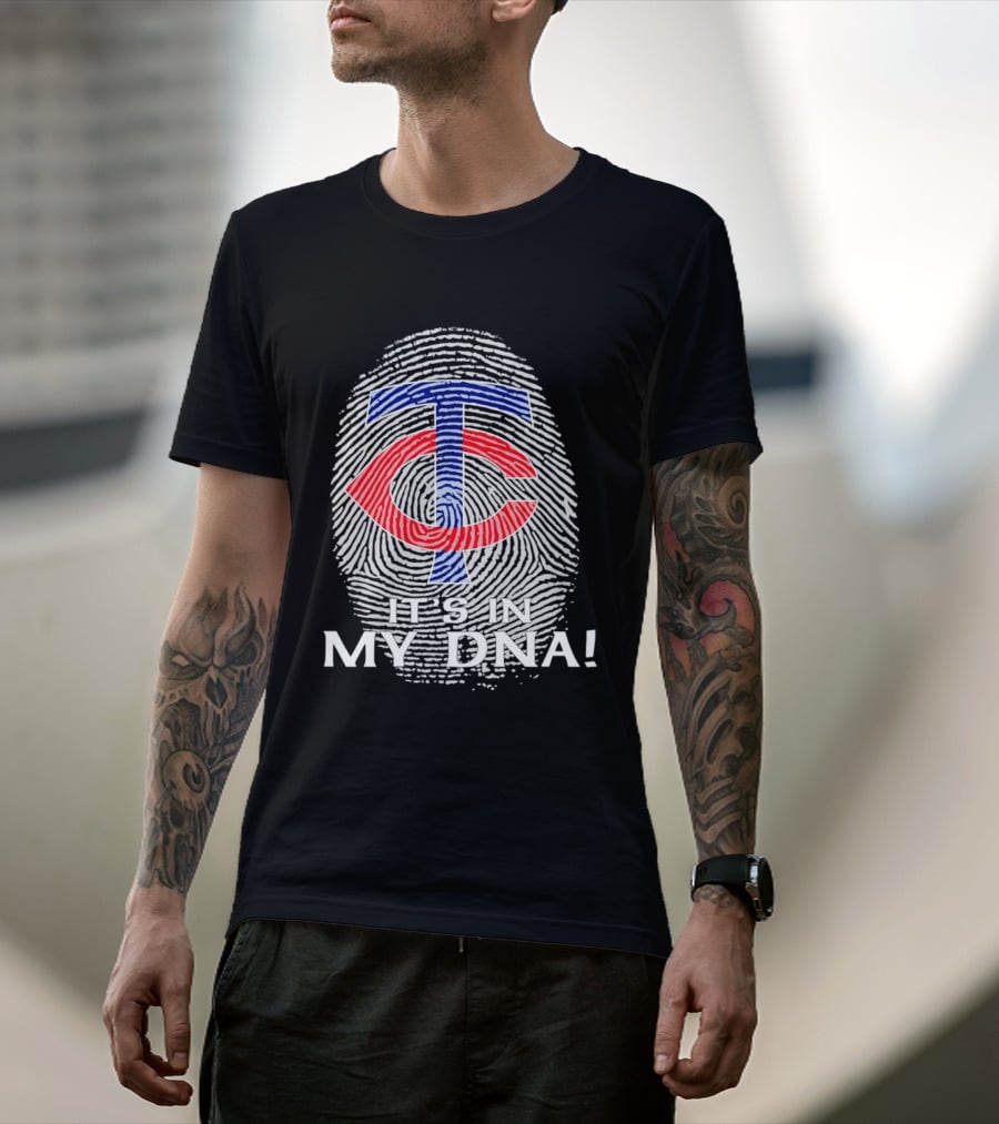 Minnesota Twins TC It's In My DNA Fingerprint T-Shirt