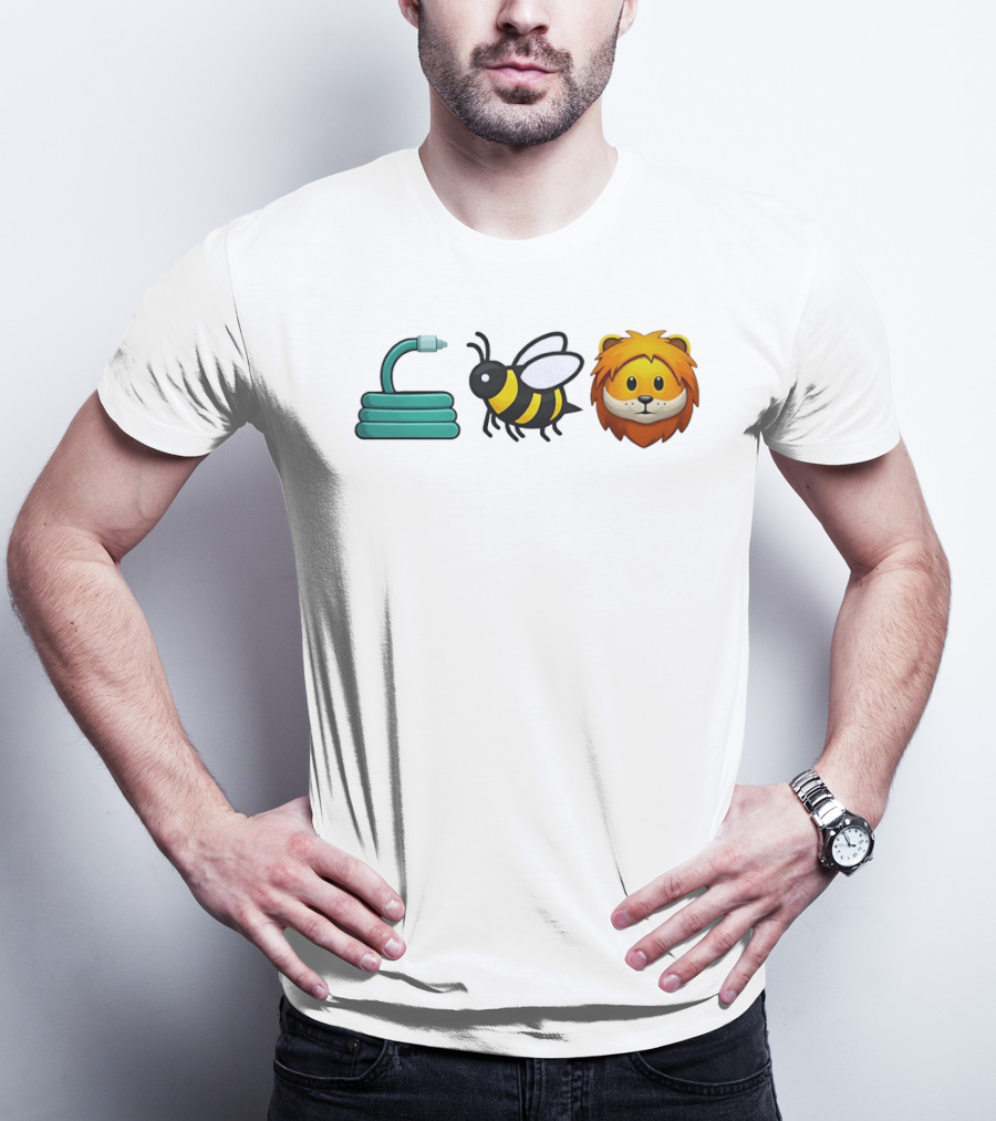 Hose Bee Lion Emoji Mashup T-Shirt