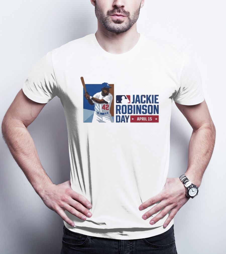 Jackie Robinson Day April 15 MLB 42 Iconic Baseball Legend T-Shirt