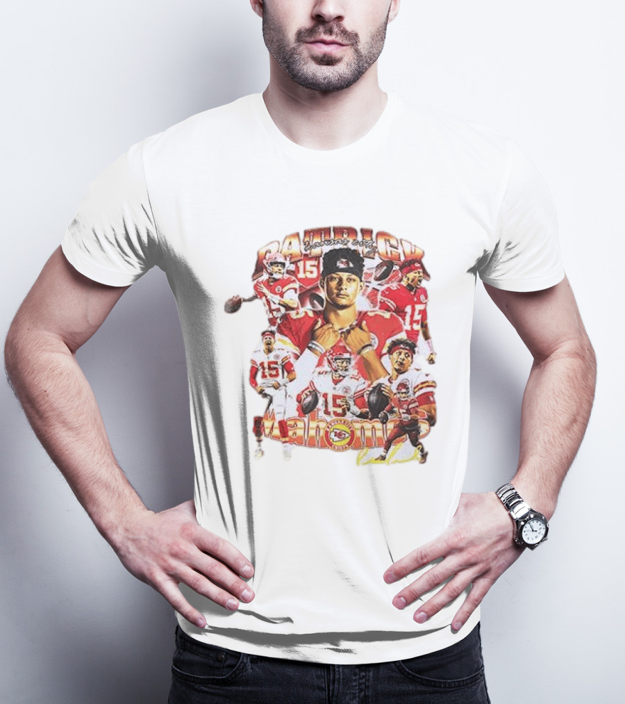 Kansas City Chiefs Patrick Mahome 15 Vintage Football Collection T-Shirt