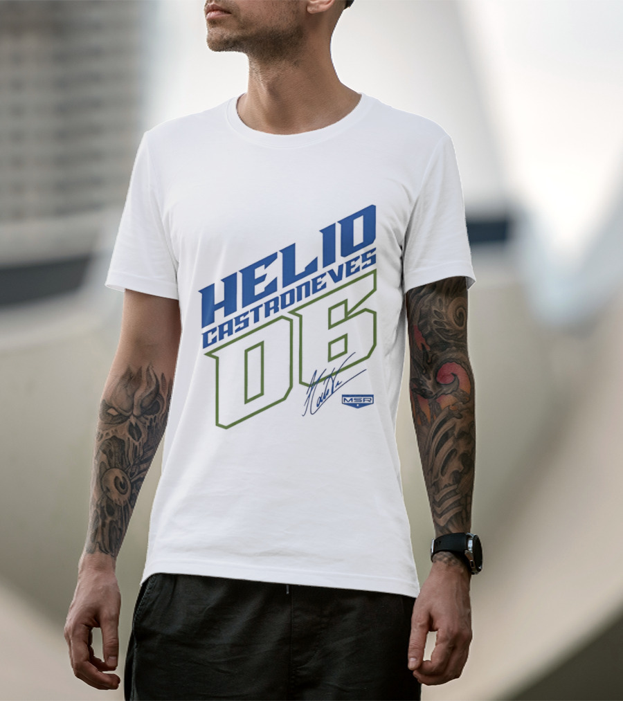 Meyer Shank Racing Helio Castroneves 06 Signature T-Shirt