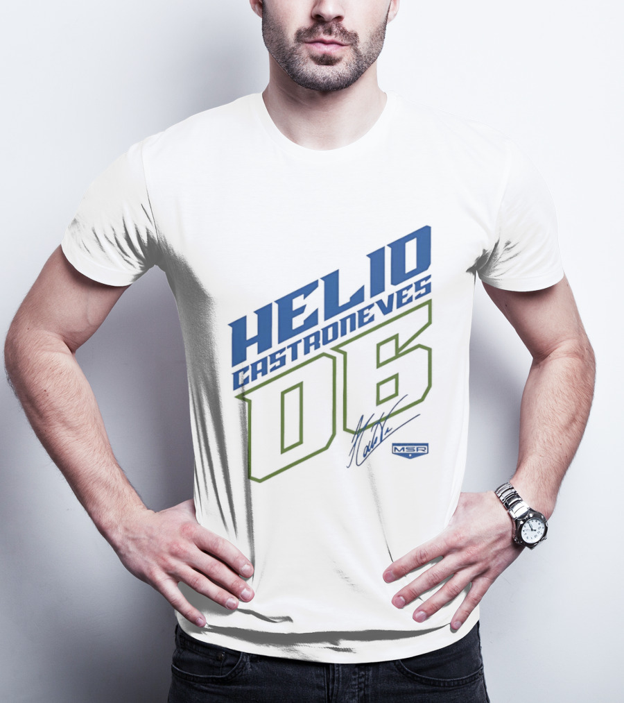 Meyer Shank Racing Helio Castroneves 06 Signature T-Shirt